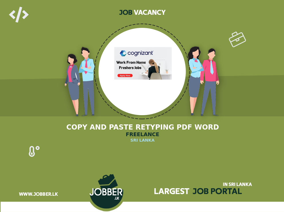 Copy and paste Retyping pdf word job from Freelance in Sri Lanka, Sri ...