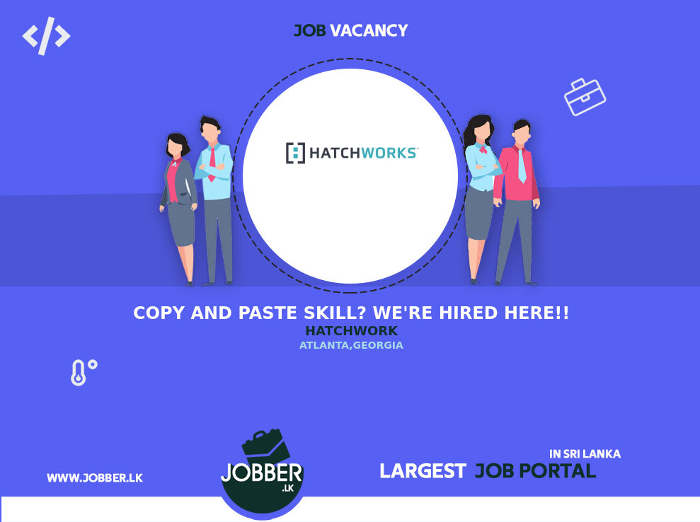 Copy and paste Skill? We're hired here!! job from HATCHWORK in Atlanta ...