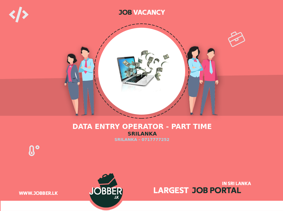 Data Entry Operator - Part Time job from Srilanka in Srilanka ...