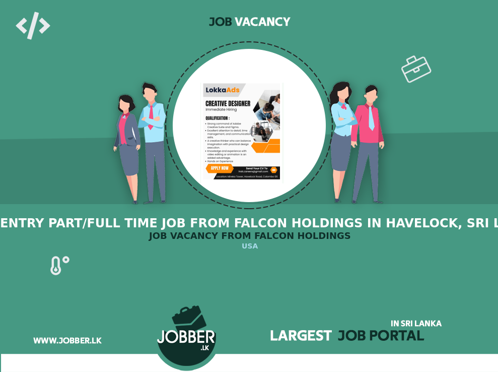 DATA ENTRY Part/Full time job from Falcon Holdings in havelock, Sri ...