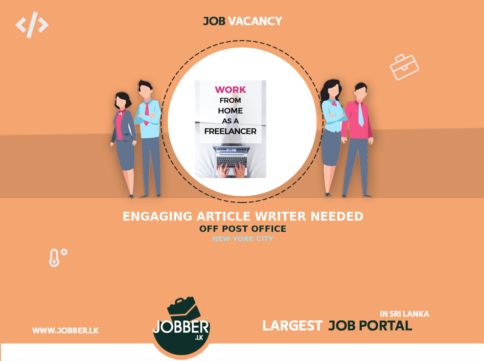 Engaging Article Writer Needed job from Off Post Office in New York ...