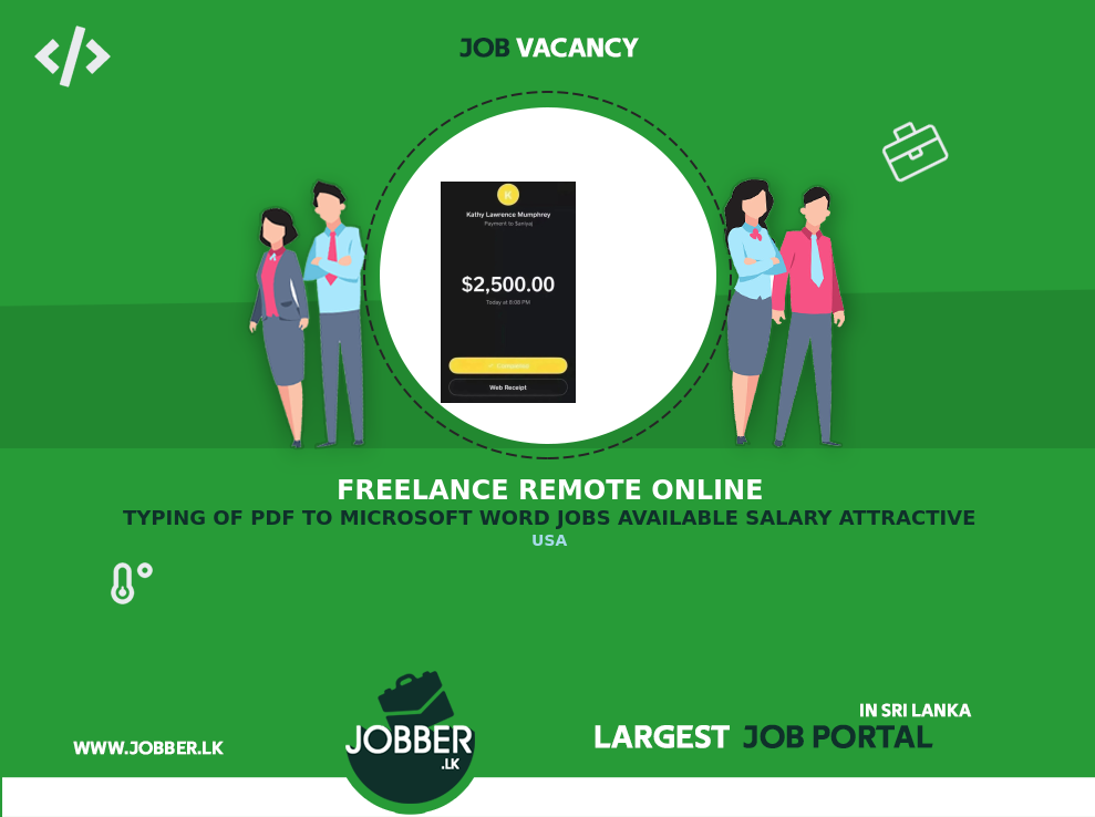Freelance remote online job from Typing of PDF to Microsoft word jobs ...
