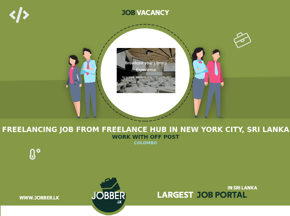 FREELANCING job from FREELANCE HUB in New york city, Sri Lanka job from ...