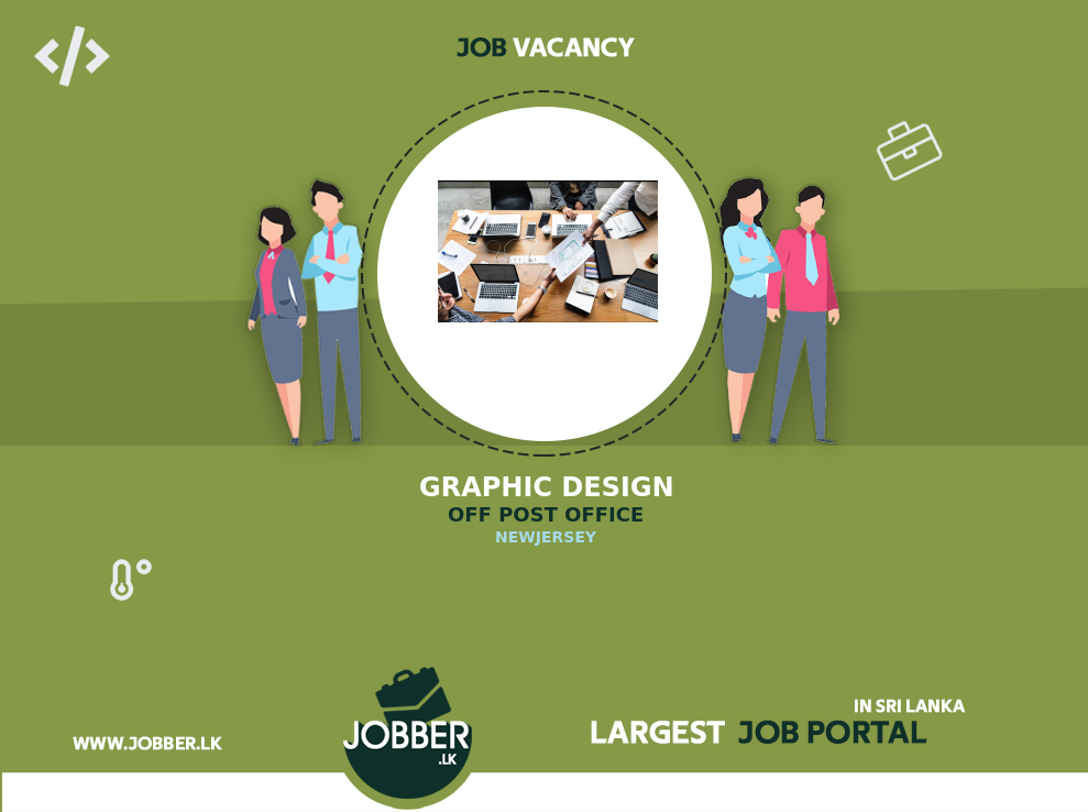 Graphic Design job from Off Post Office in Newjersey, Sri Lanka - JOBBER.lk