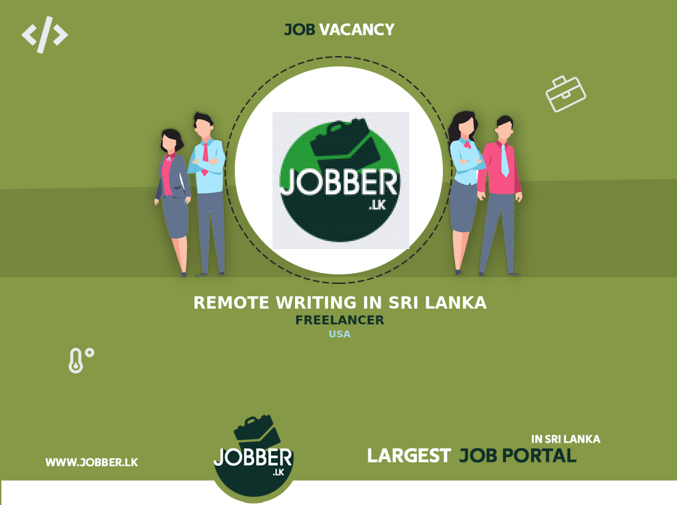 Remote writing in Sri Lanka job from freelancer in USA, Sri Lanka ...