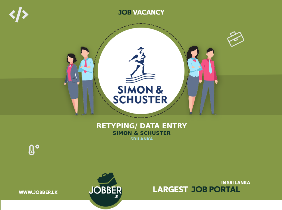 Retyping/ Data Entry job from Simon & Schuster in Srilanka, Sri Lanka ...