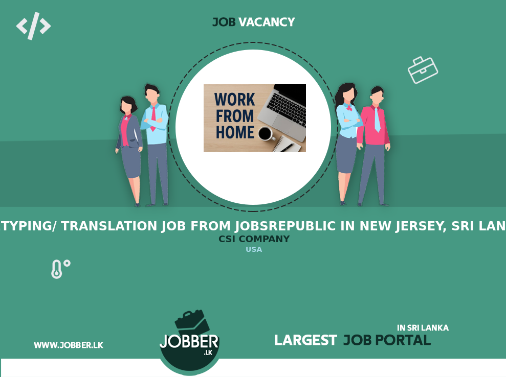 Retyping/ translation job from Jobsrepublic in New Jersey, Sri Lanka ...