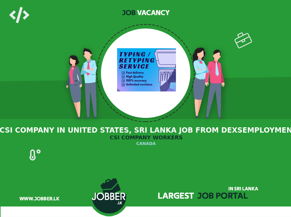 Simple Data entry jobs job from CSI Company in United States, Sri Lanka ...