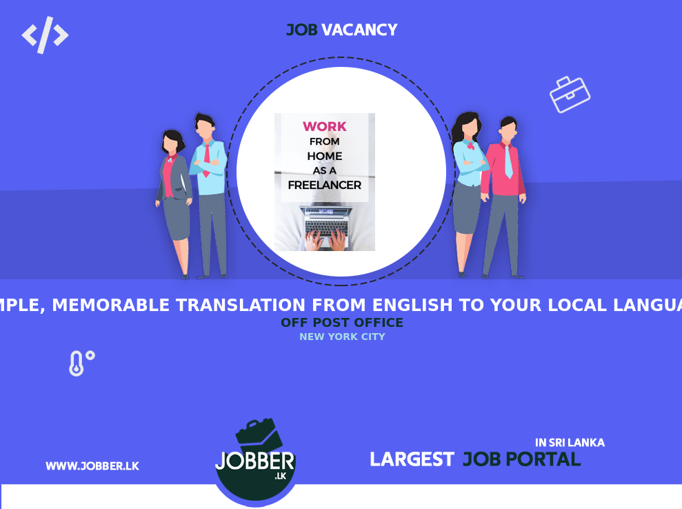 Simple, Memorable Translation from English to your local language job ...