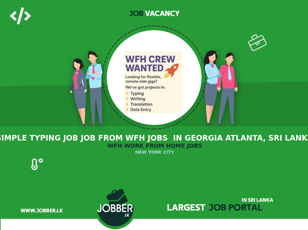 Simple typing job job from WFH JOBS in Georgia Atlanta, Sri Lanka job ...