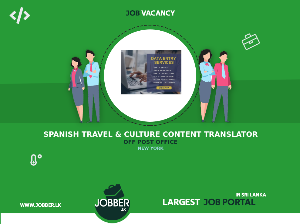 Spanish Travel & Culture Content Translator job from off post office in ...