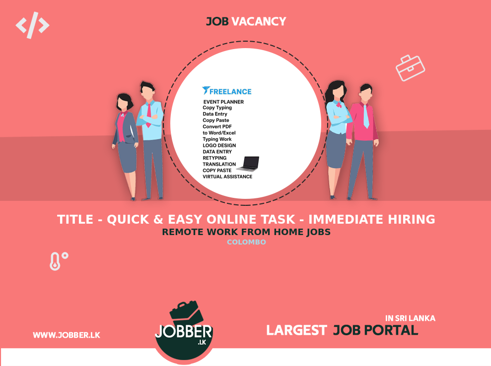 Title - Quick & Easy Online Task - Immediate Hiring job from Remote ...