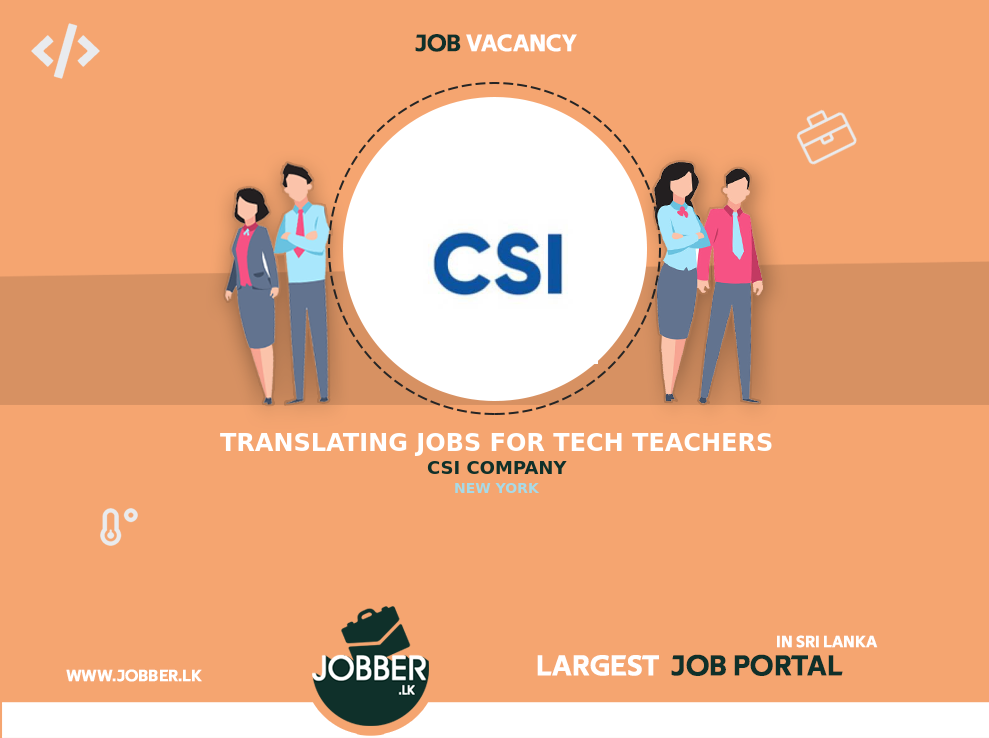 Translating jobs for tech teachers job from CSI COMPANY in New york ...