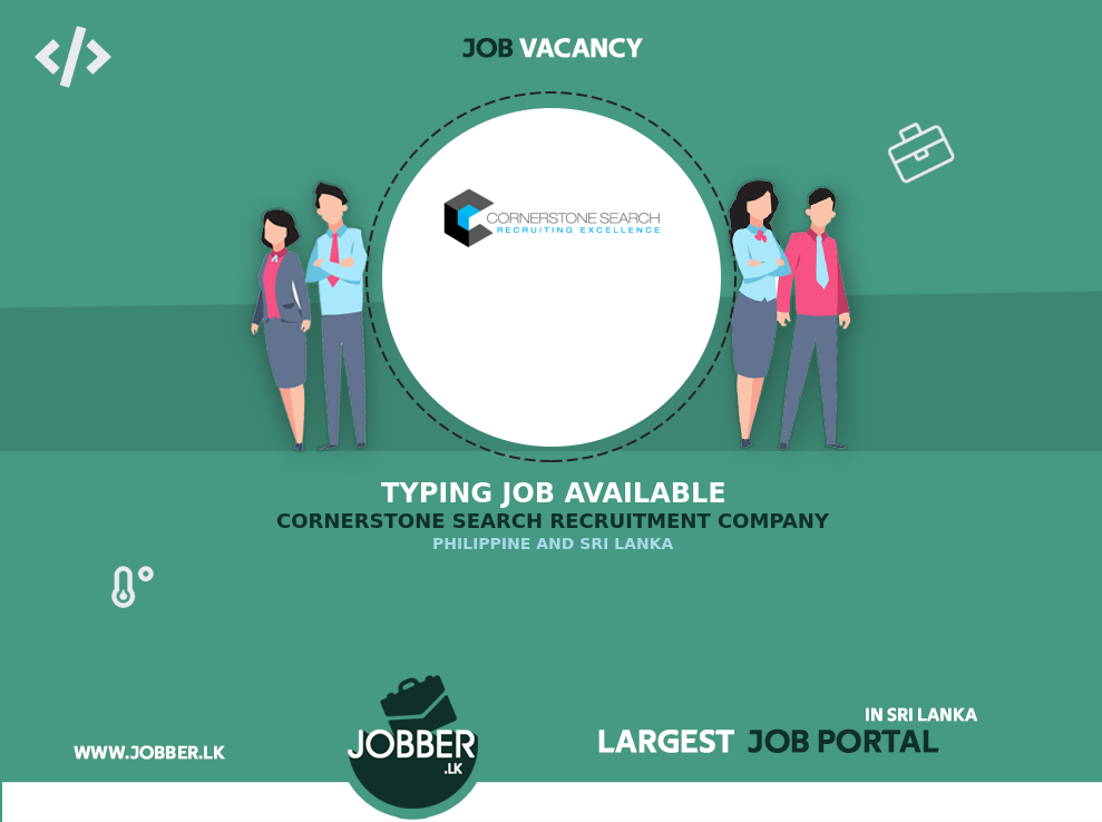 TYPING JOB AVAILABLE job from Cornerstone Search Recruitment Company in ...