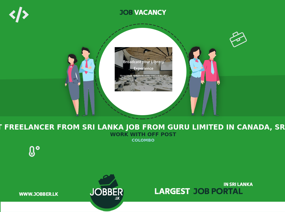 urgent freelancer from sri Lanka job from GURU LIMITED in Canada, Sri ...